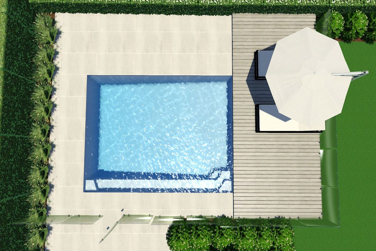 The Hampton 6m x 4m Swimming Pool