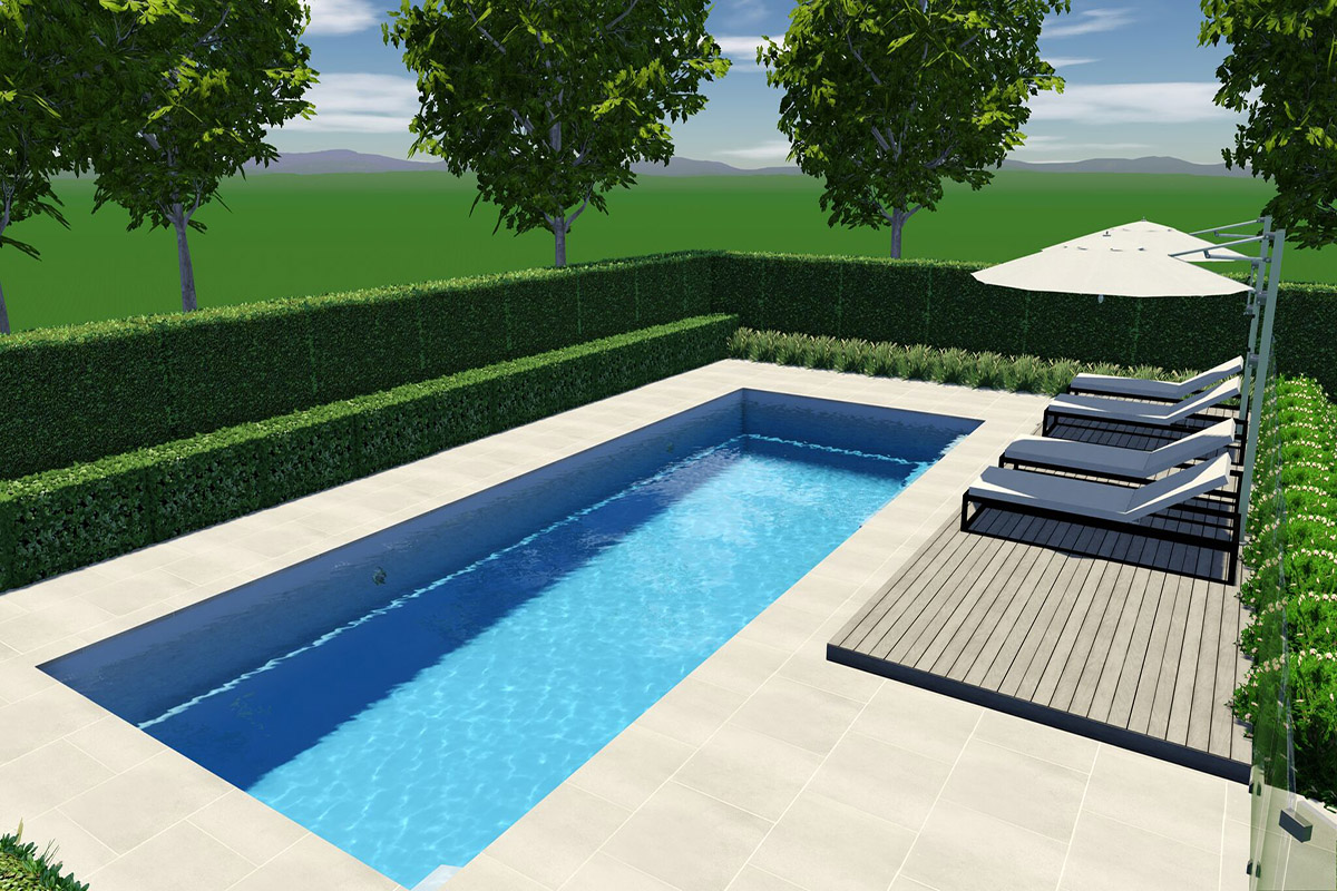 The Hampton Grande 9m x 4.45m Swimming Pool