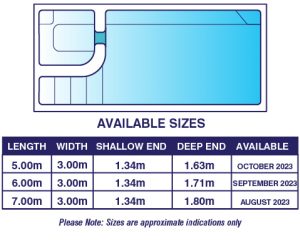 Palm Beach 5m x 3m - Factory Pools Perth