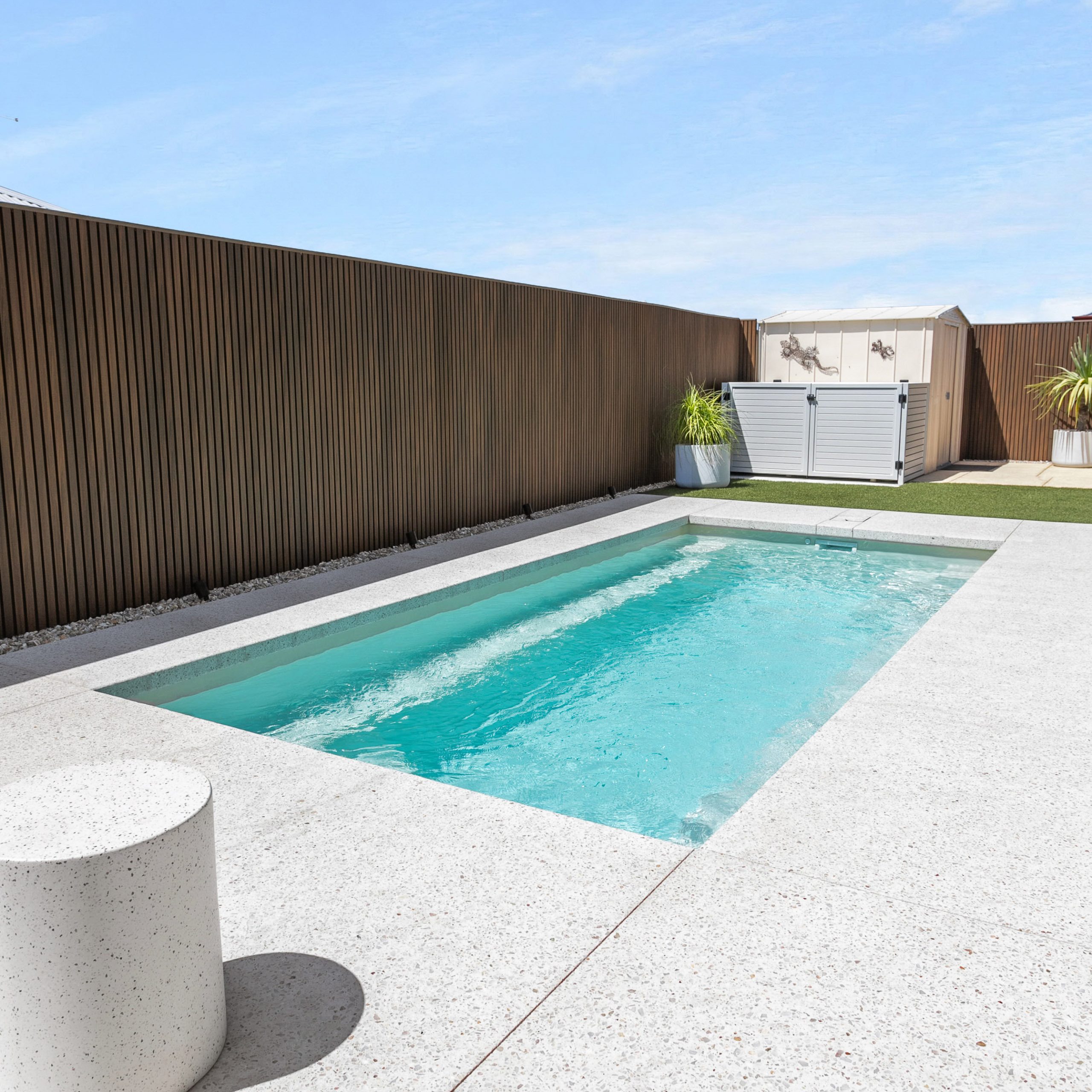 Hybrid 5.5m x 2.5m Sandy Beach Sparkle Averley - Factory Pools Perth